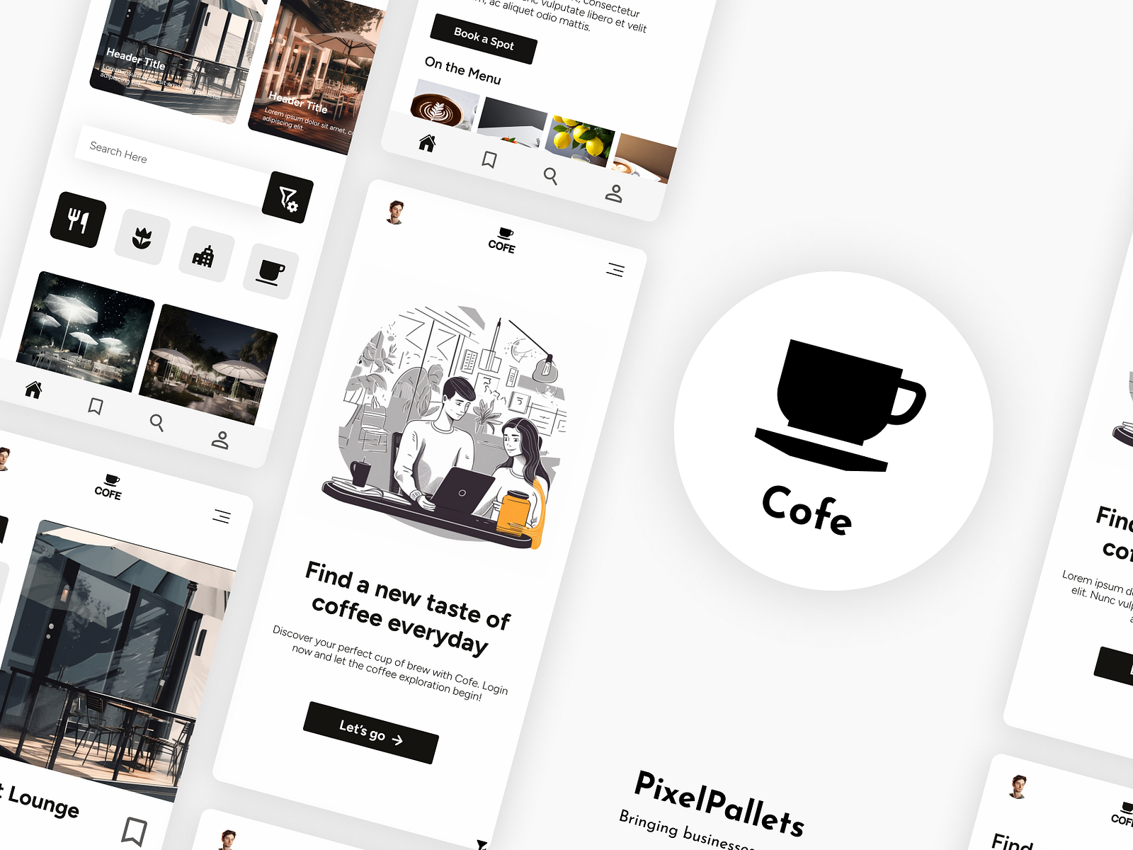 Cofe App Design by MysticPallet on Dribbble