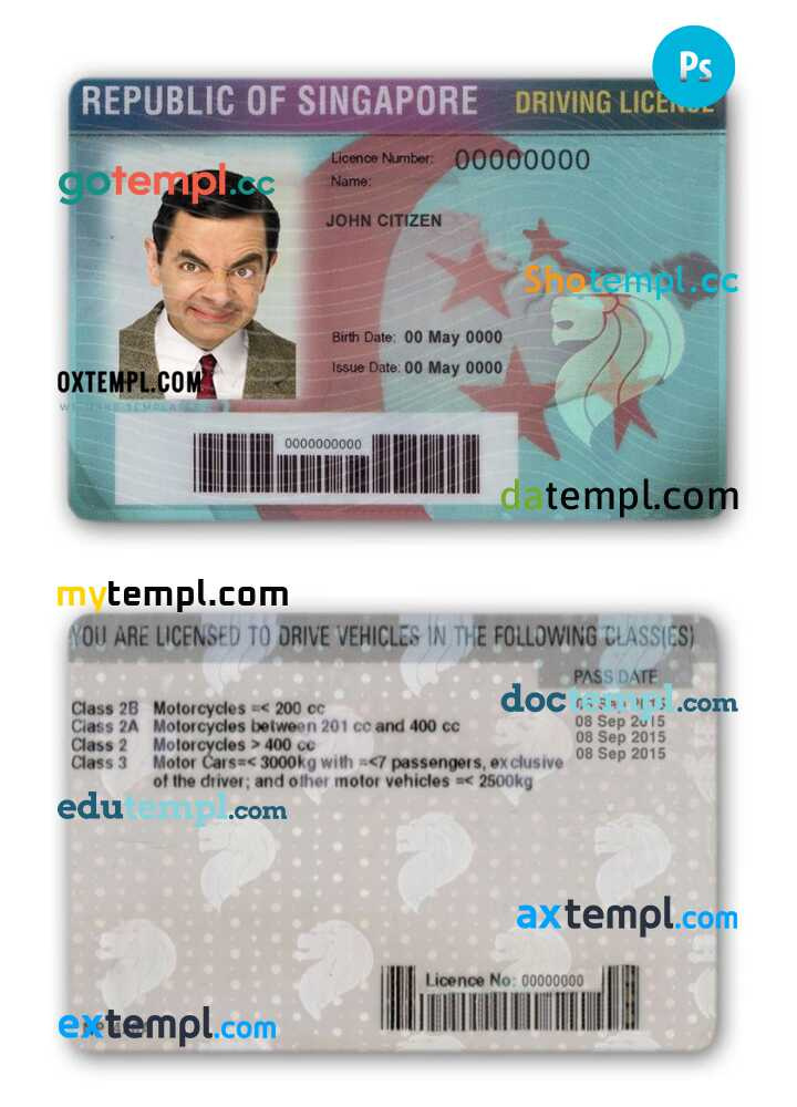 Singapore Driver s Permit Template In PSD Format Fully Editable By singapore-driver-s-permit-template-in-psd-format-fully-editable-by