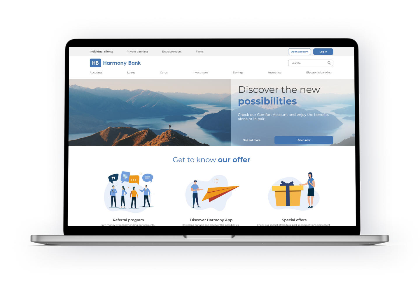 Responsive banking website | account creation flow | UI UX by Maja Ogar ...