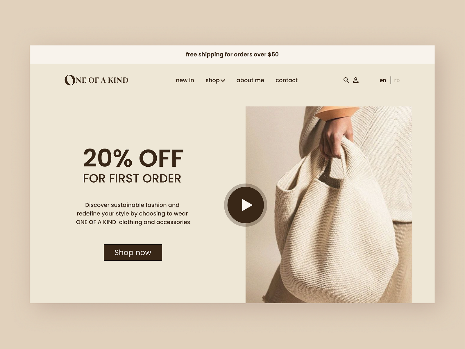 Landing page - Fashion UI Design Website by Adriana Ch on Dribbble