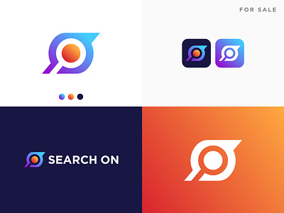 S Logo SO Logo Search Logo by Daud Husain Sami on Dribbble