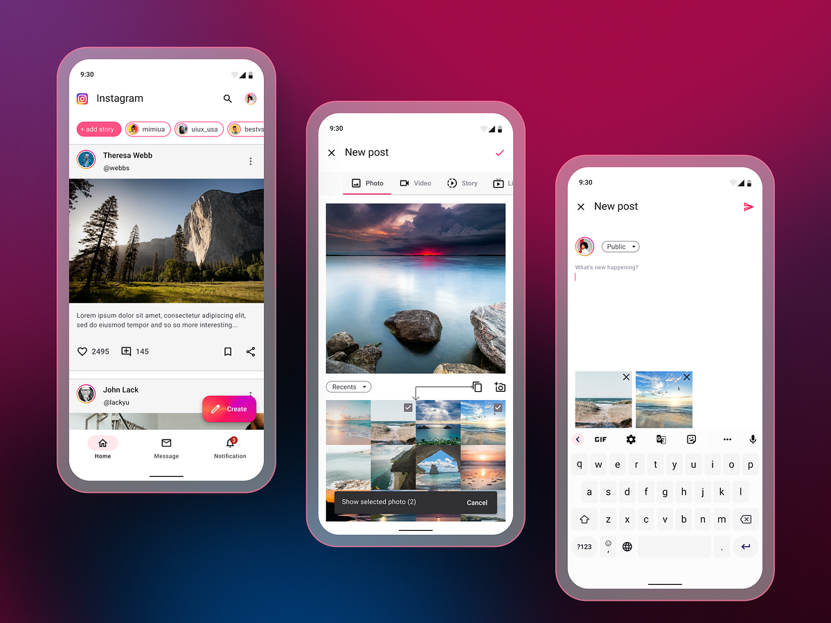 Instagram Redesign by Alona Yakovlieva on Dribbble