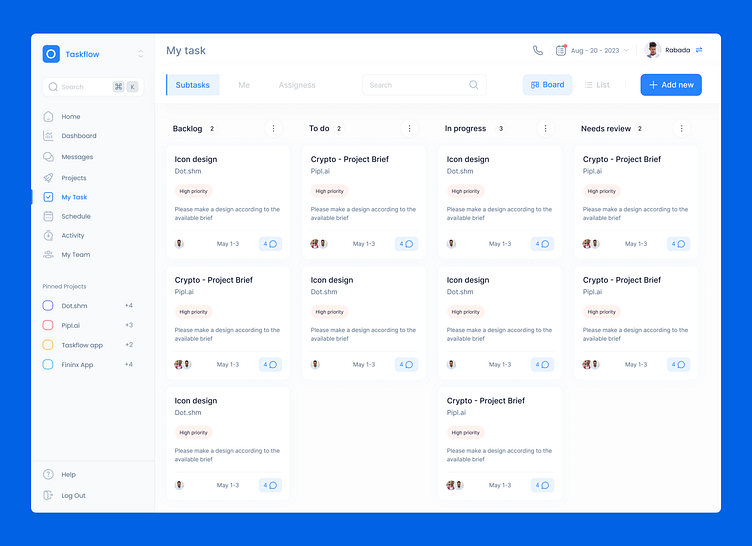 Taskflow - Task Management SAAS by Emon🌟 for Onixlab on Dribbble Taskflow - Task Management SAAS by Emon🌟 for Onixlab on Dribbble