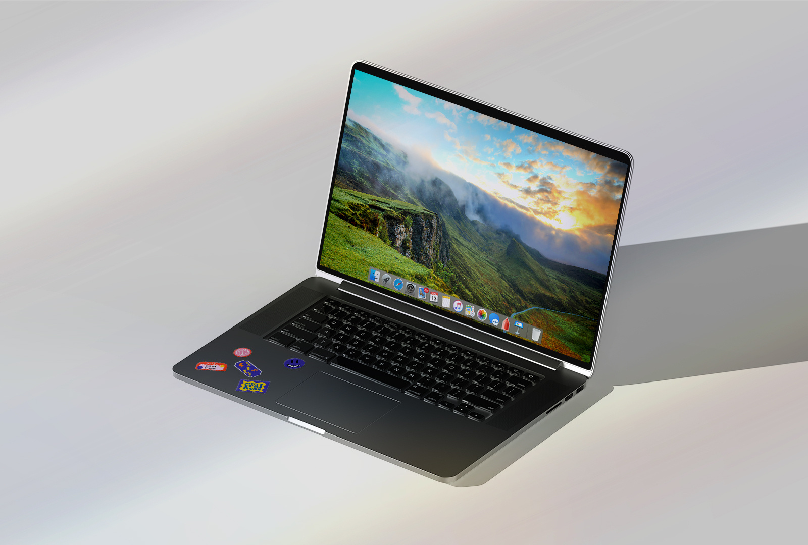 Macbook & Sticker mockup by Fruited Design on Dribbble