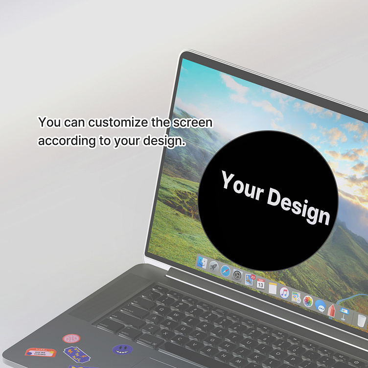 Macbook & Sticker mockup by Fruited Design on Dribbble