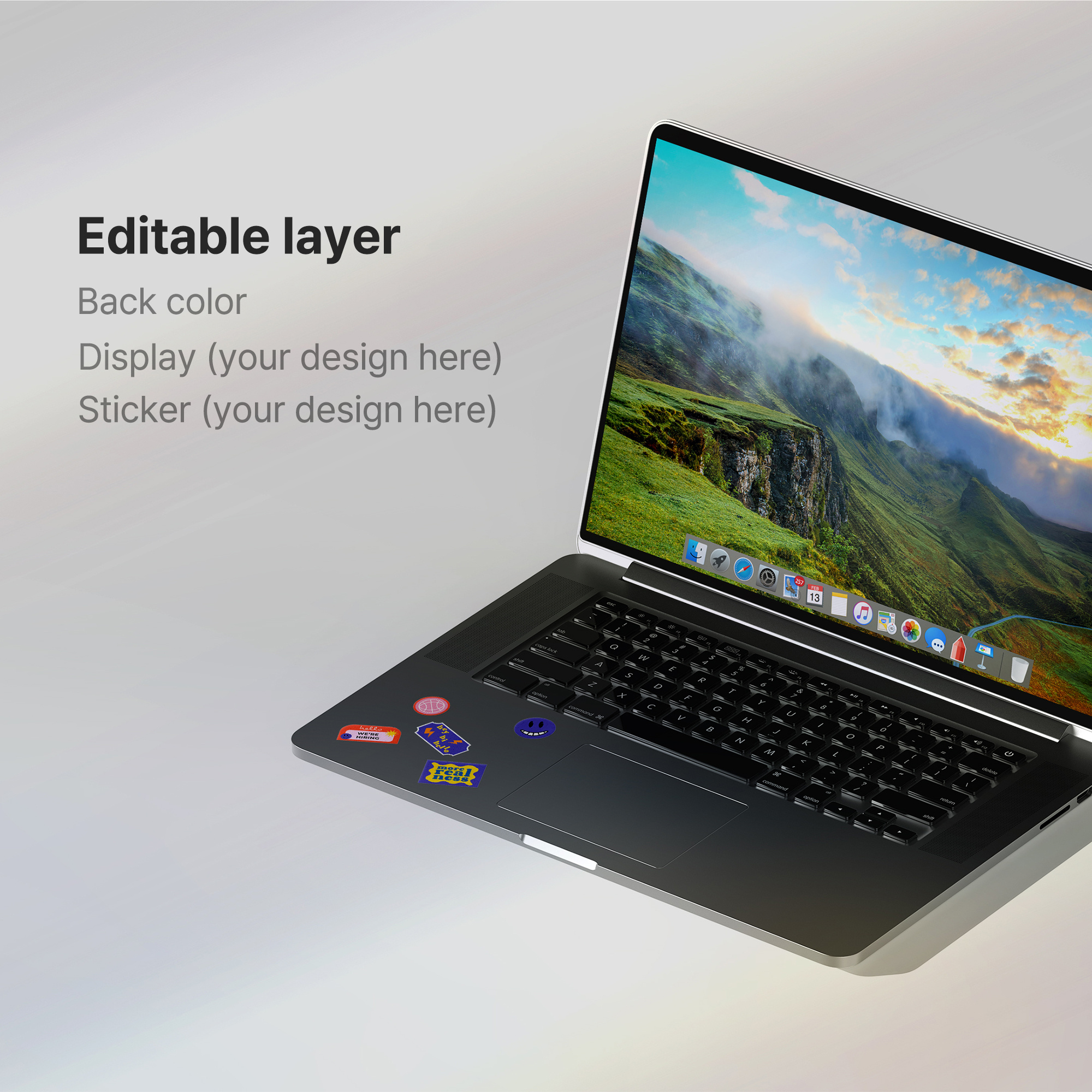 Macbook & Sticker mockup by Fruited Design on Dribbble