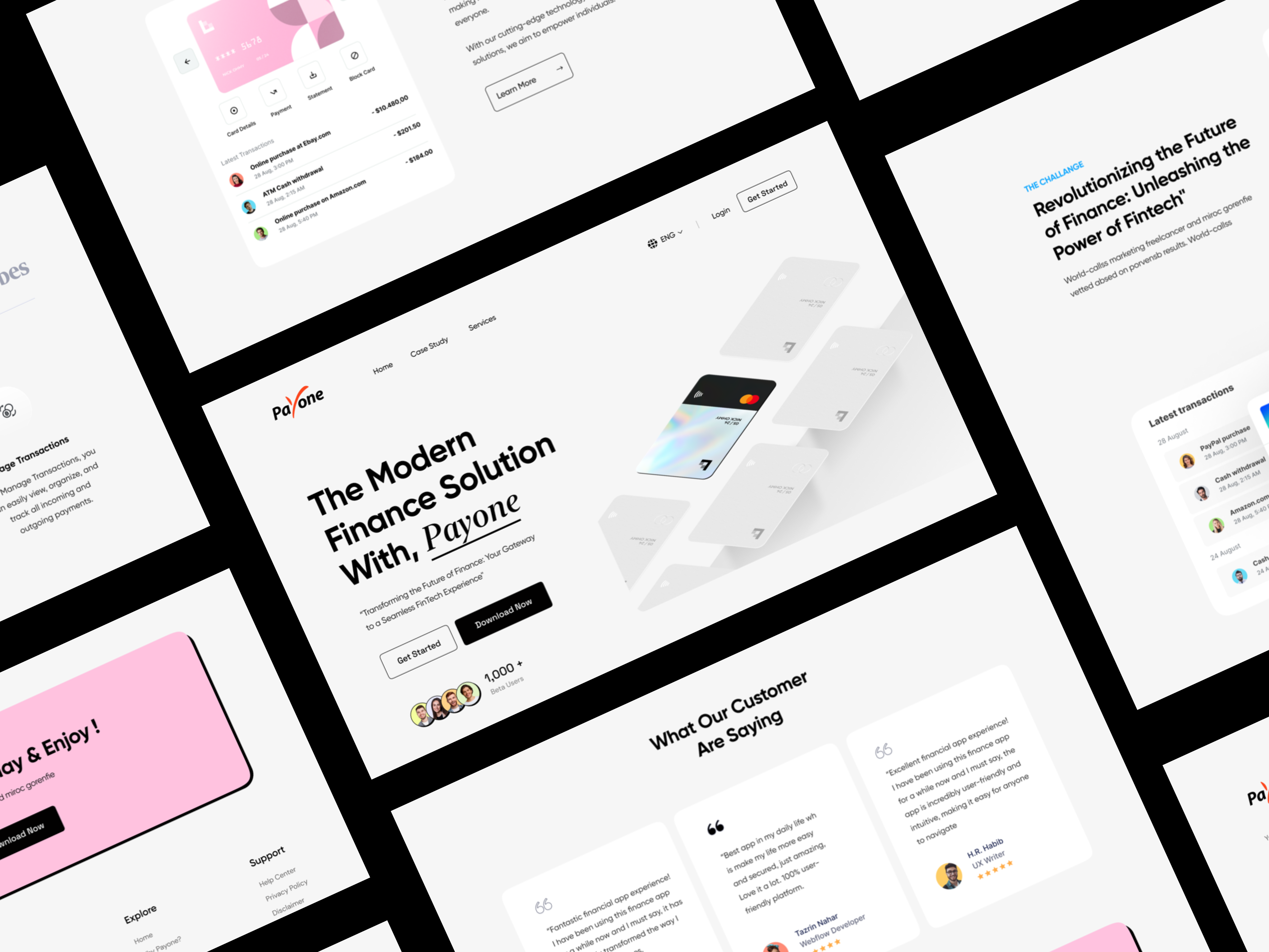 Fintech Website Landing Page Design UI by Madhu Miah for Upnow Studio on Dribbble