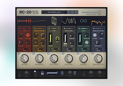 RC-20 Retro Color Audio Plugin by Matija Vojvodic on Dribbble