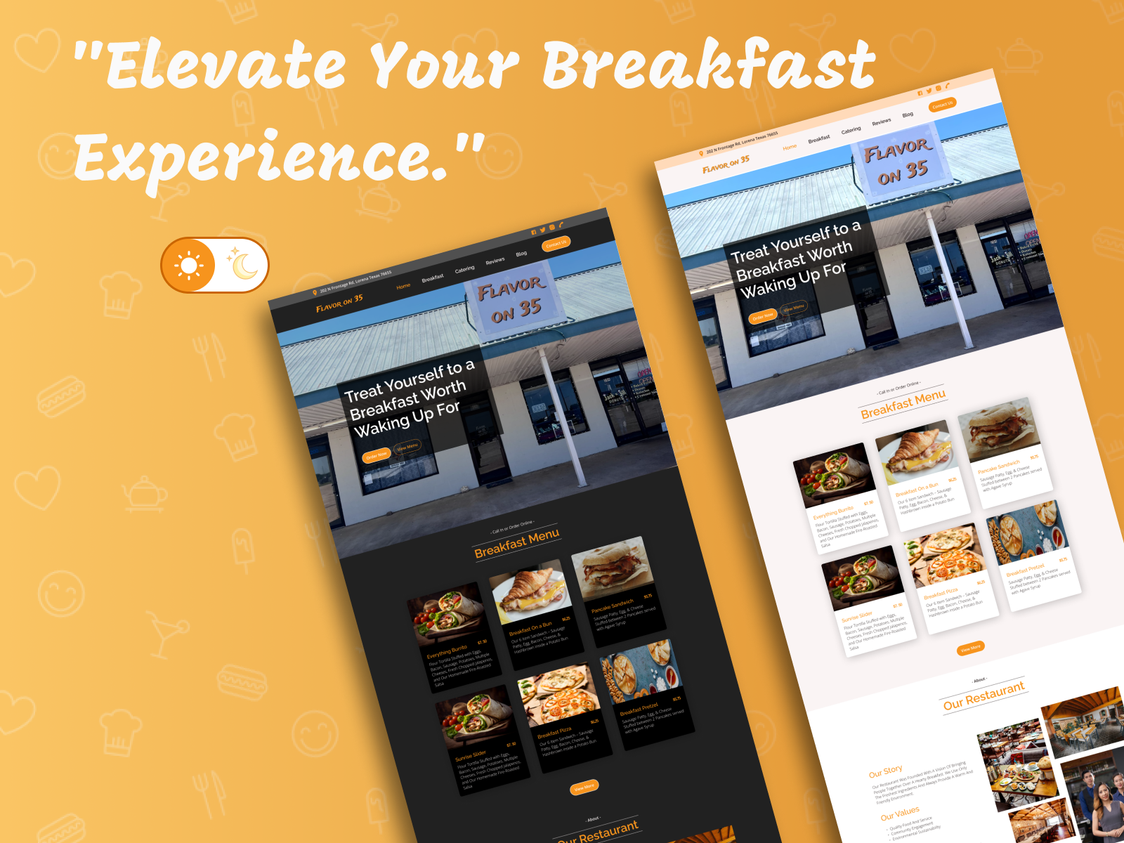 "Breakfast Bistro: Light and Dark Theme" by Muhammad Abdullah Siddiqui ...