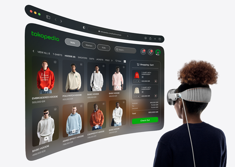 Tokopedia - Ecommerce Vision Pro by Hidayat Stylee on Dribbble