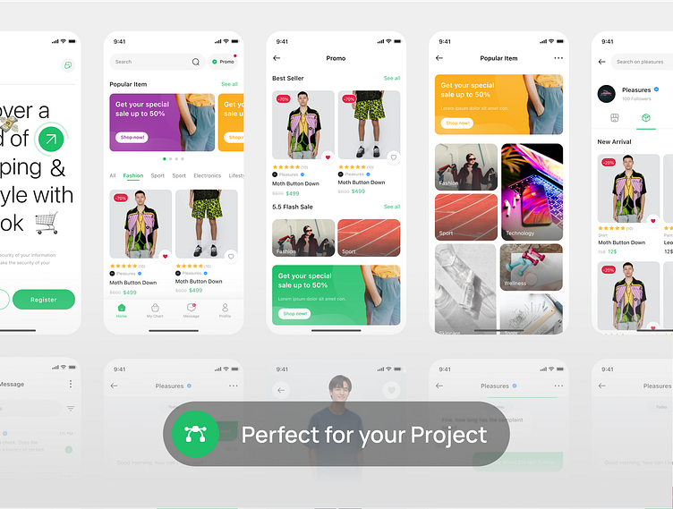 Tokotok - Ecommerce App UI KIT by Hatypo Studio on Dribbble