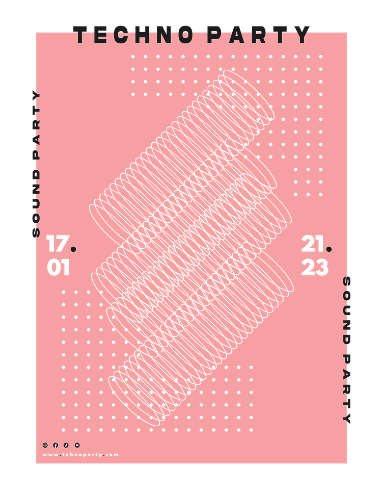 TECHNO POSTER - 2 by ForteDesign on Dribbble