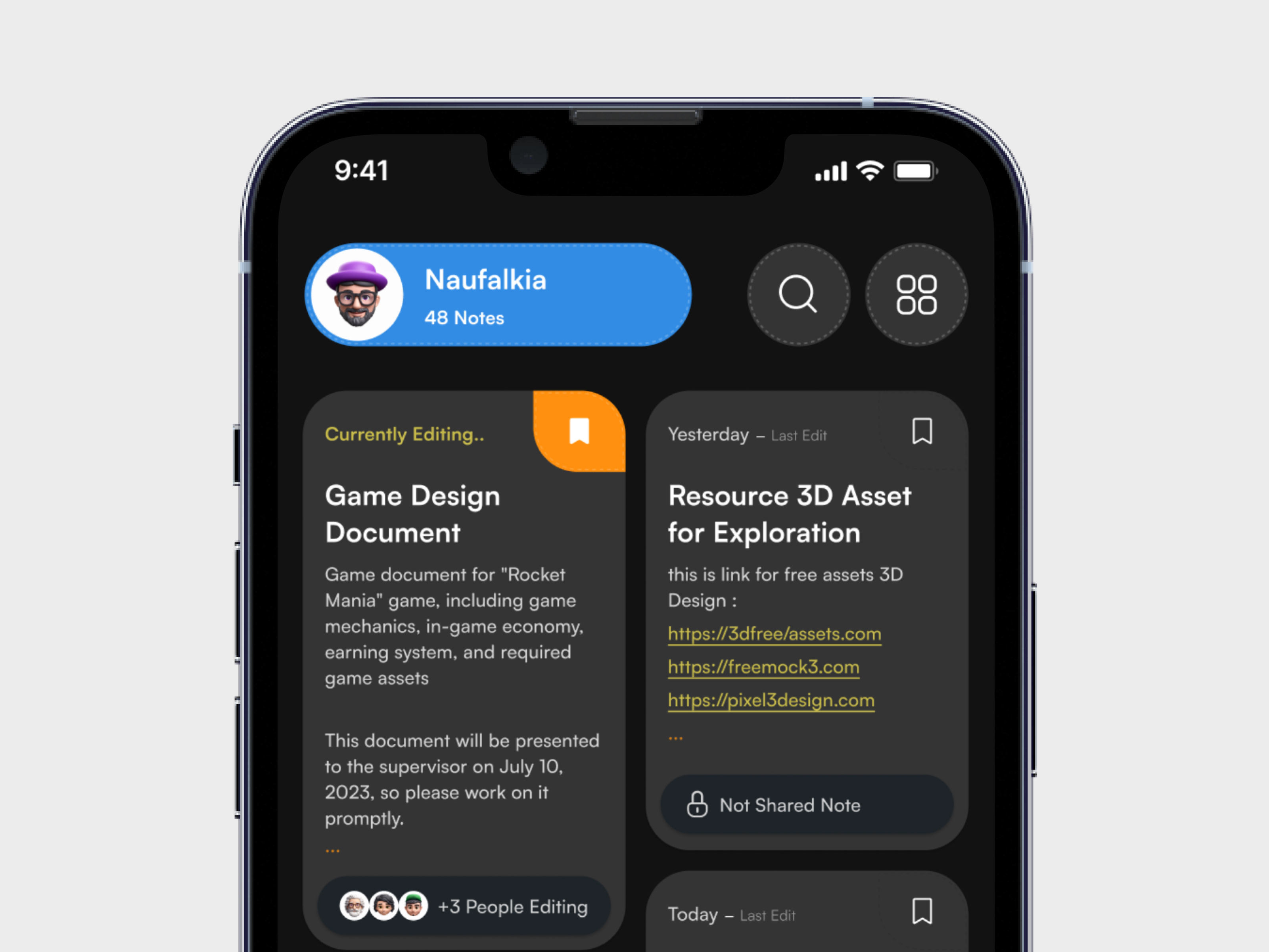 NoteSharing - Collaborate Note Mobile App by Mochammad Naufal 🦅 for ...