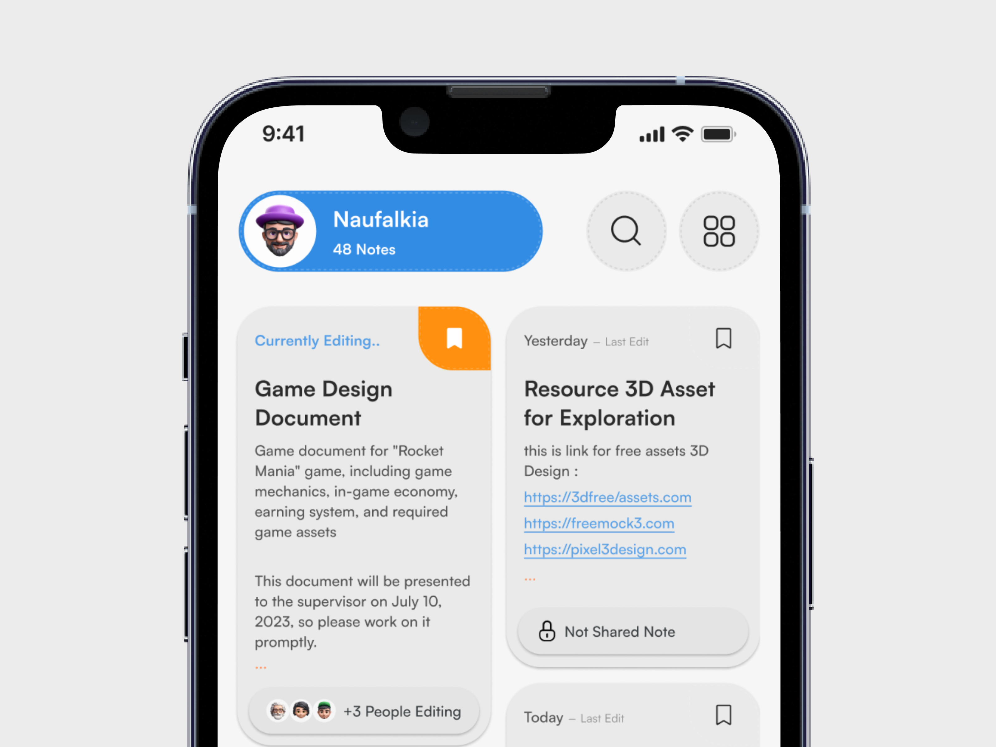 NoteSharing - Collaborate Note Mobile App by Mochammad Naufal 🦅 for ...