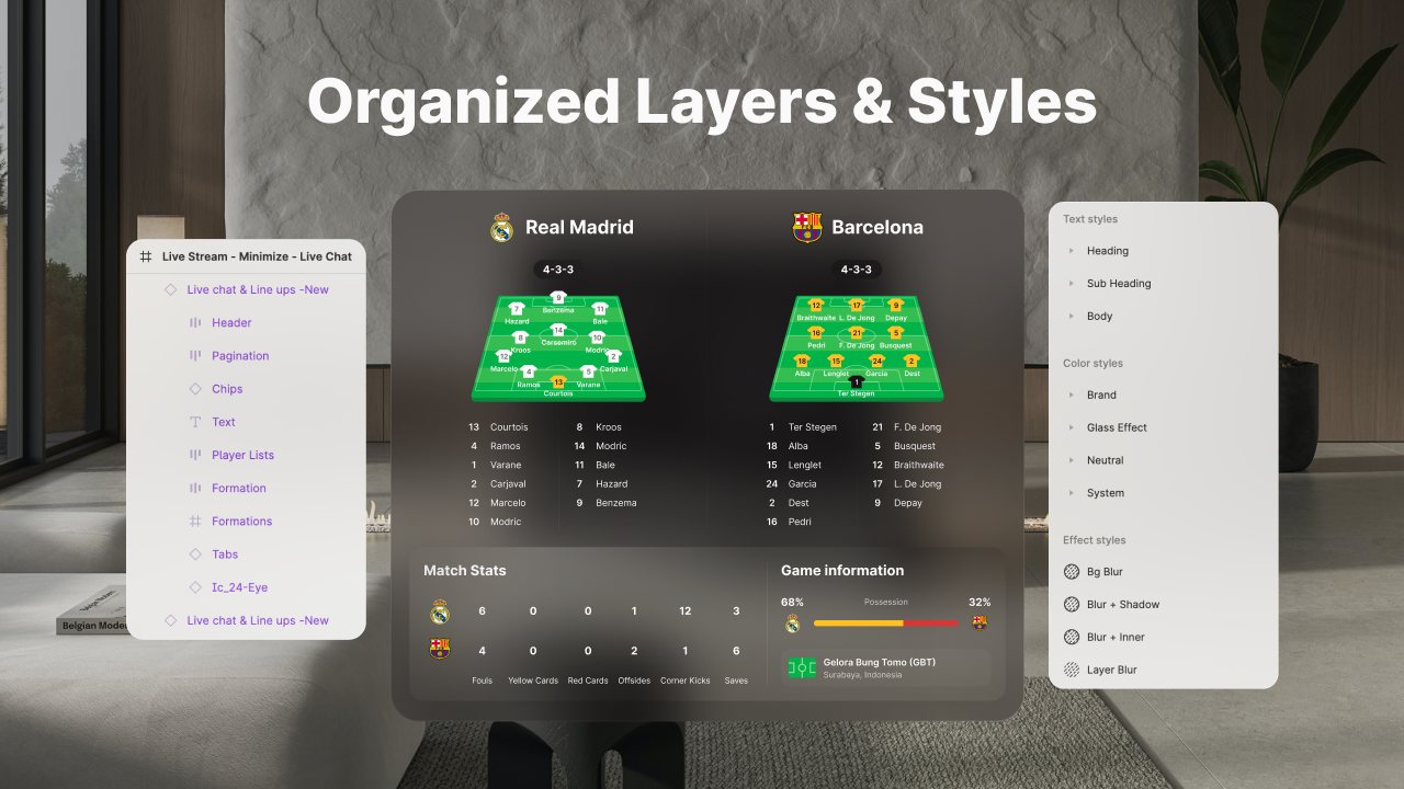 Sport Streaming Platform - Spatial UI Kit by Iksan Hafidho for Sub1 ...