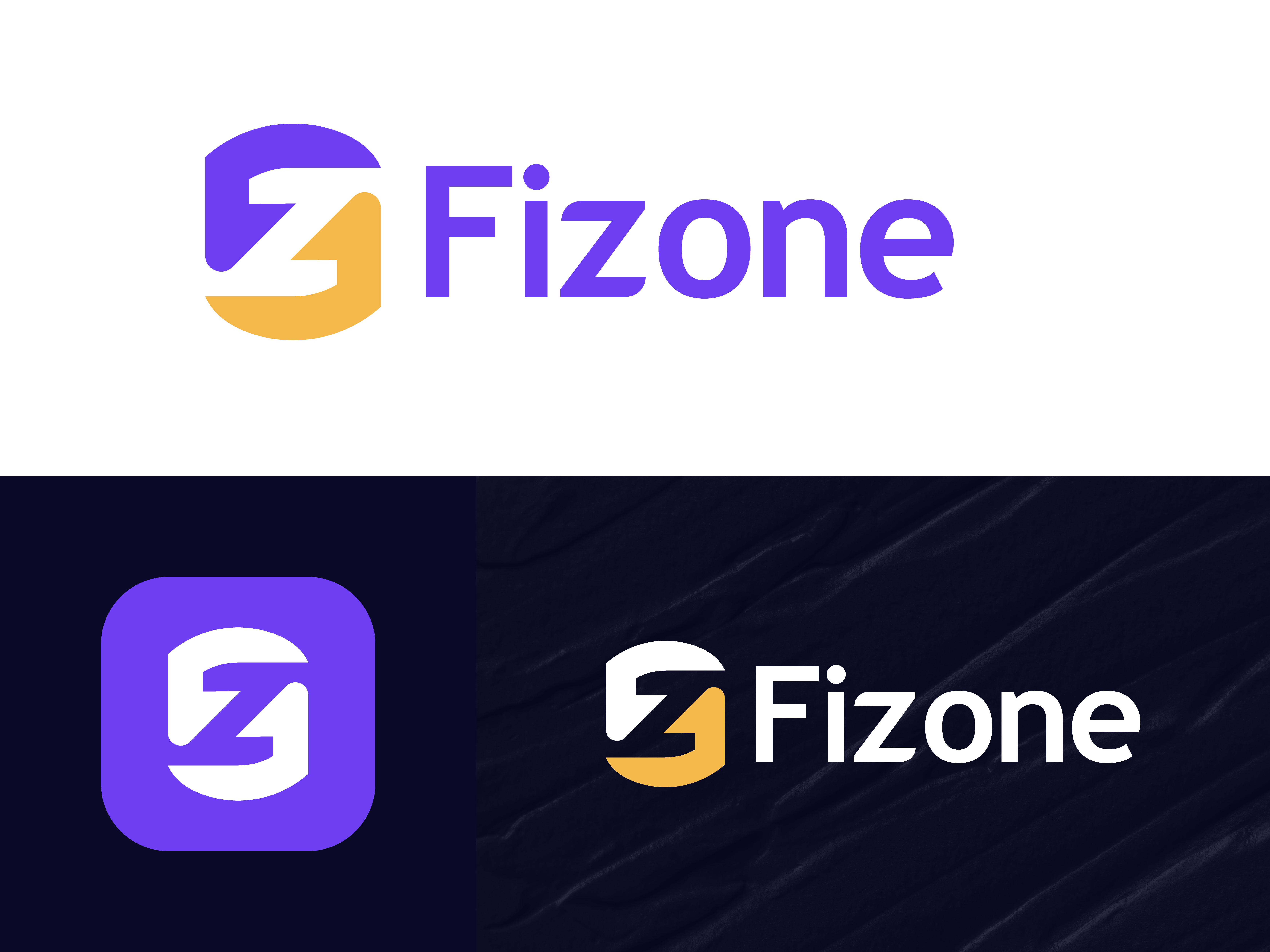 FZ1 Logo Design-Fizone logo-modern logo by MD Abdul Alim on Dribbble
