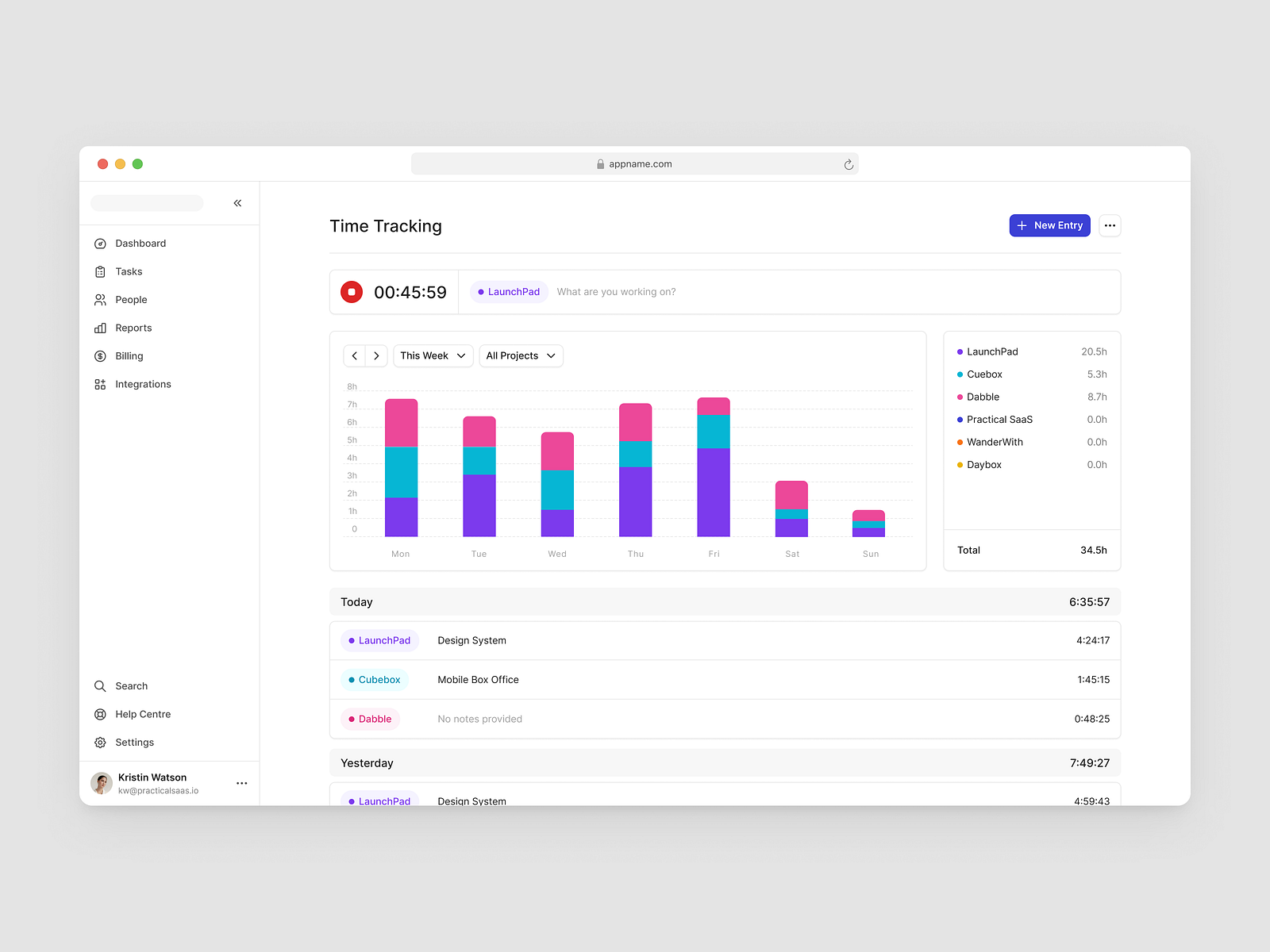 Saas Design System Time Tracking By Prakash Ghodke π For Never Before Seen On Dribbble