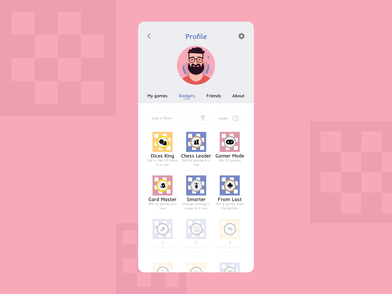 DailyUI #084 - Badge Screen by Gonzalo Ruiz on Dribbble