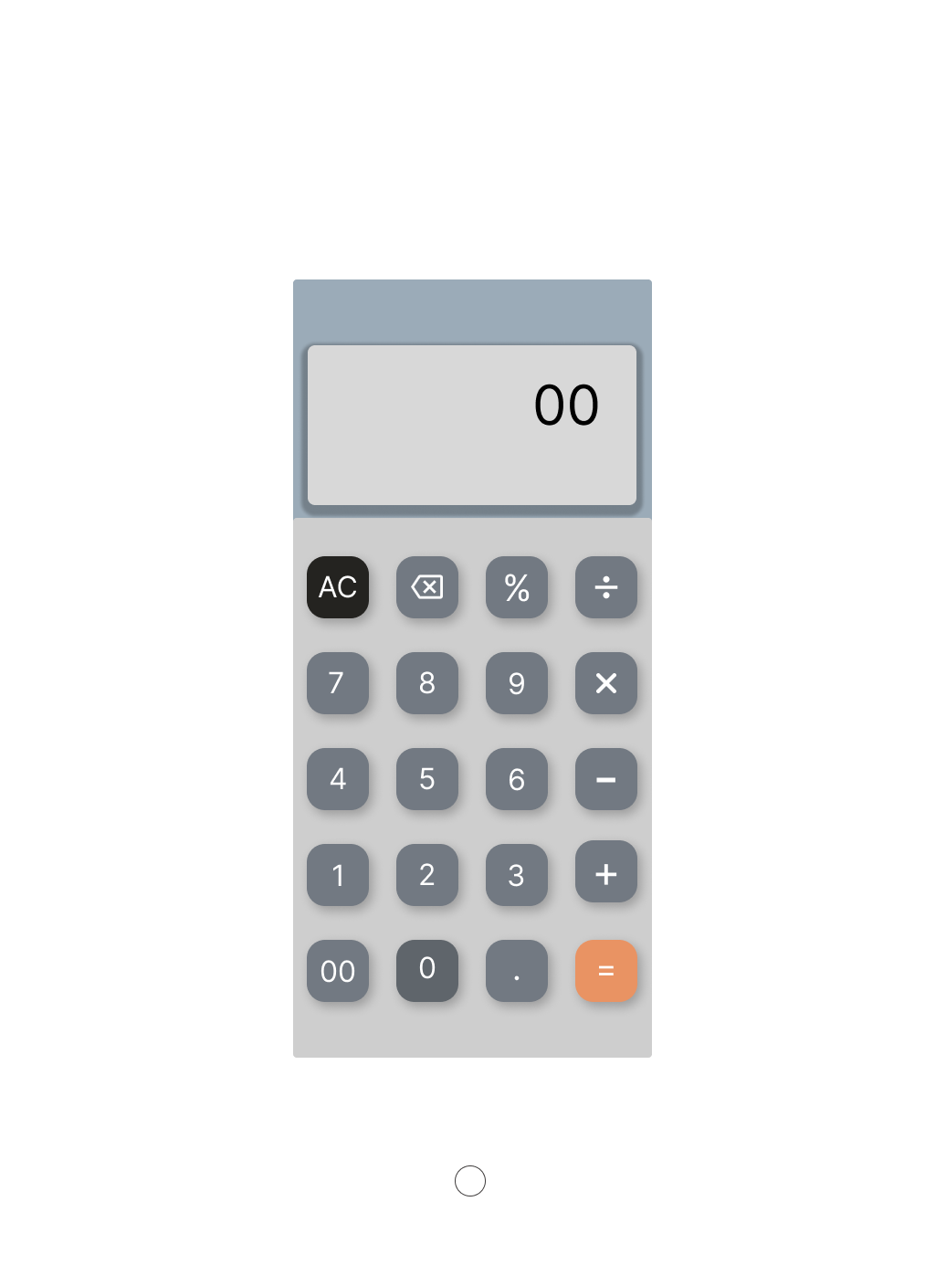 Calculator UI by Ashish Shende on Dribbble