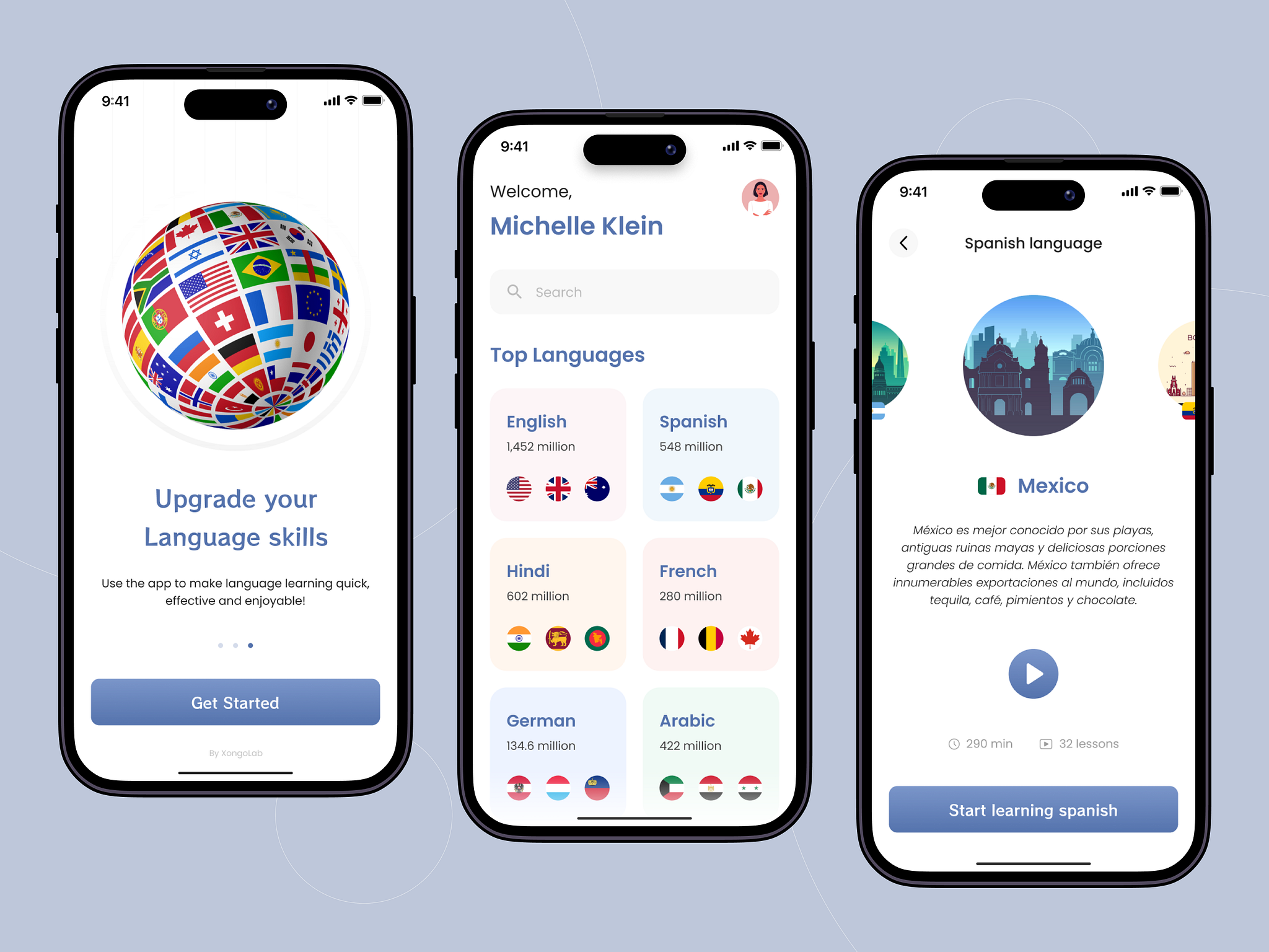 Language Learning App by XongoLab Technologies LLP on Dribbble
