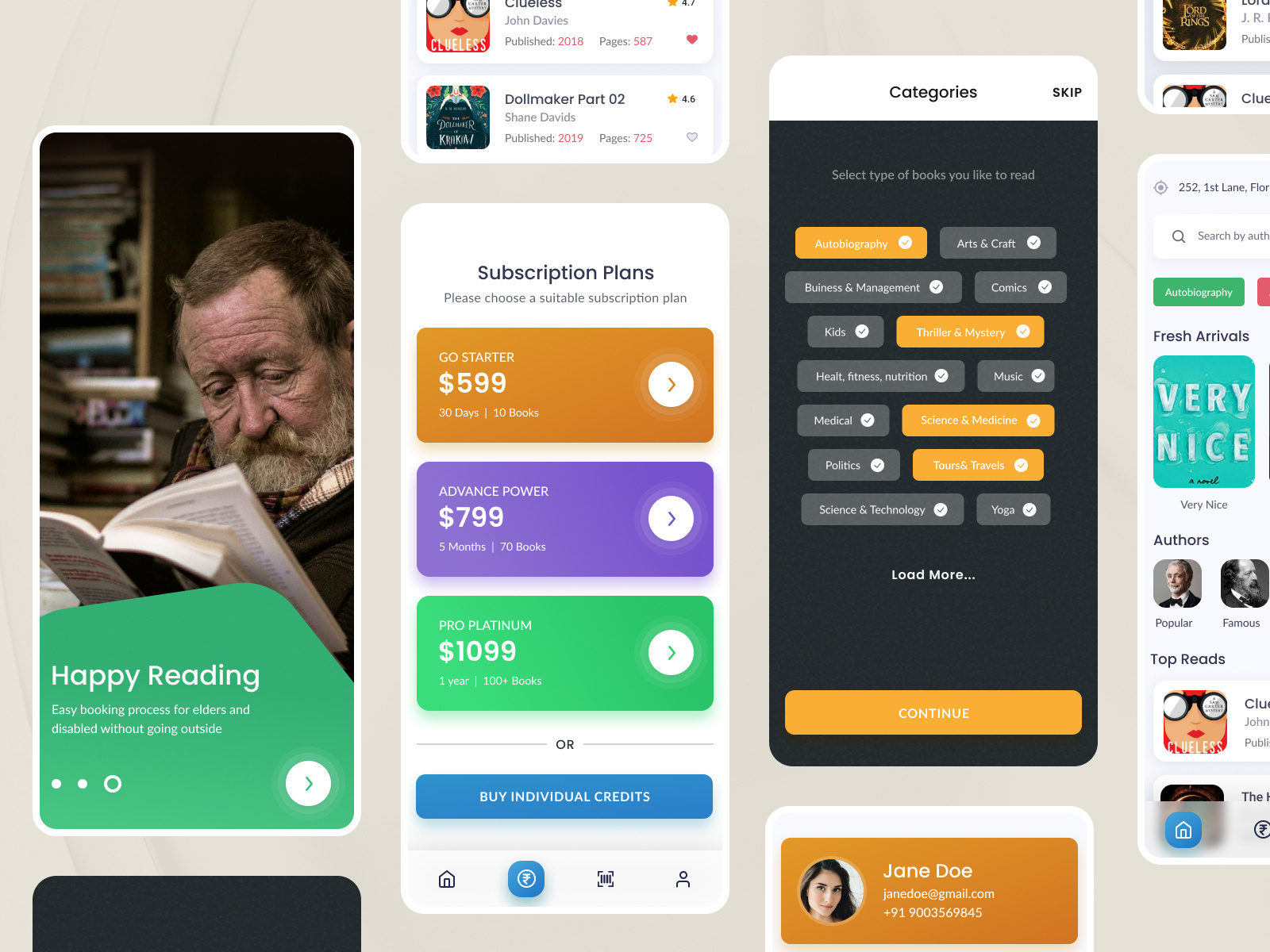 Bookish | Library Mobile App by Design Studio UI UX on Dribbble