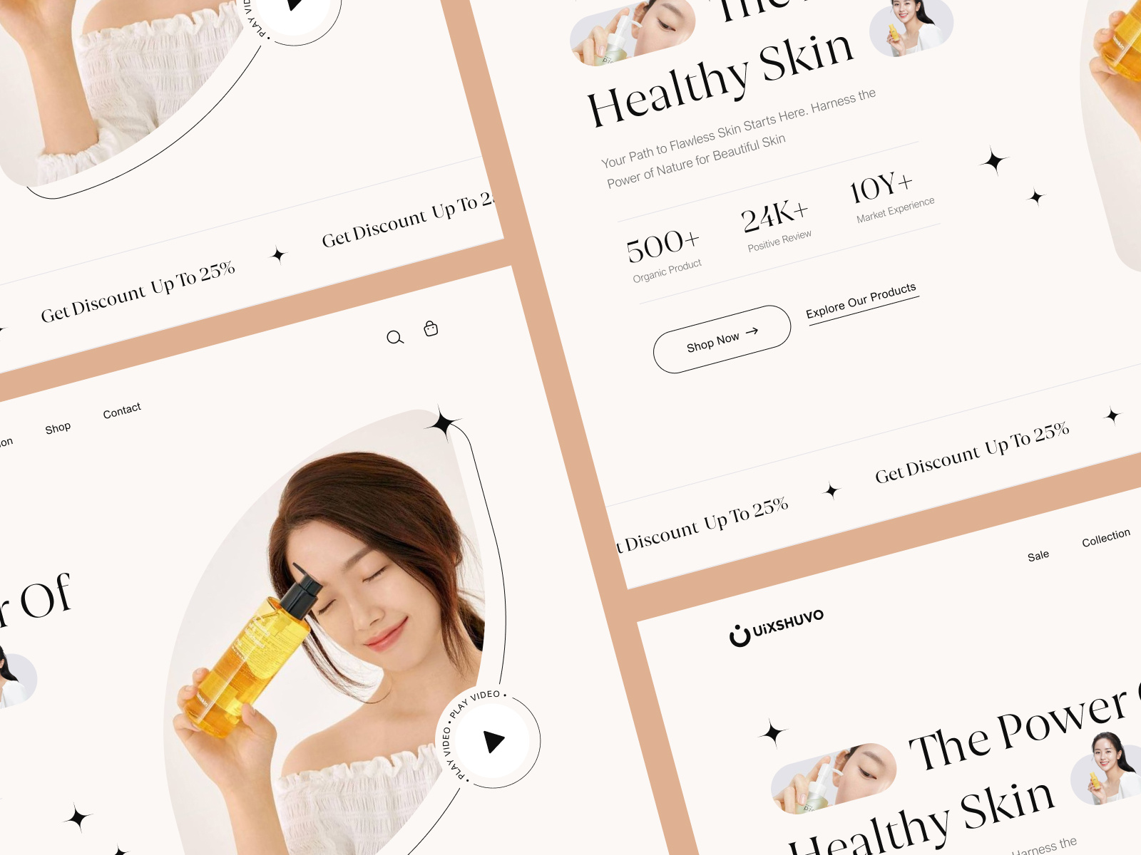 Skin Care - Landing Page by Uix Shuvo on Dribbble