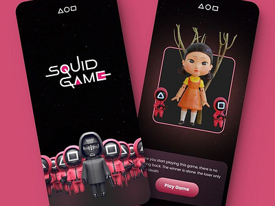 Squid game app design by Aun Khan on Dribbble