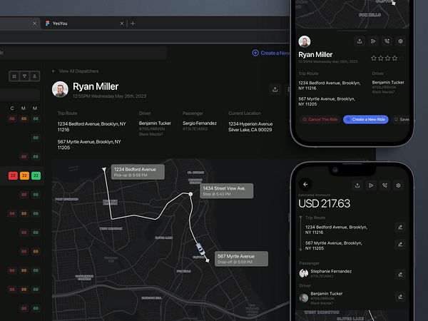 Transportation Logistics Dashboard and Mobile App by Isaac Sanchez on ...
