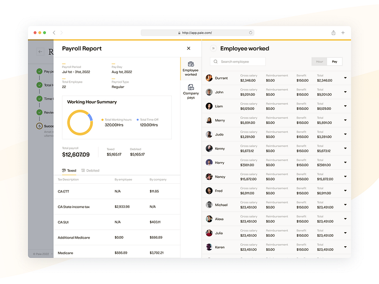Paie - Payroll Report by Bagus Fikri for Fikri Studio on Dribbble