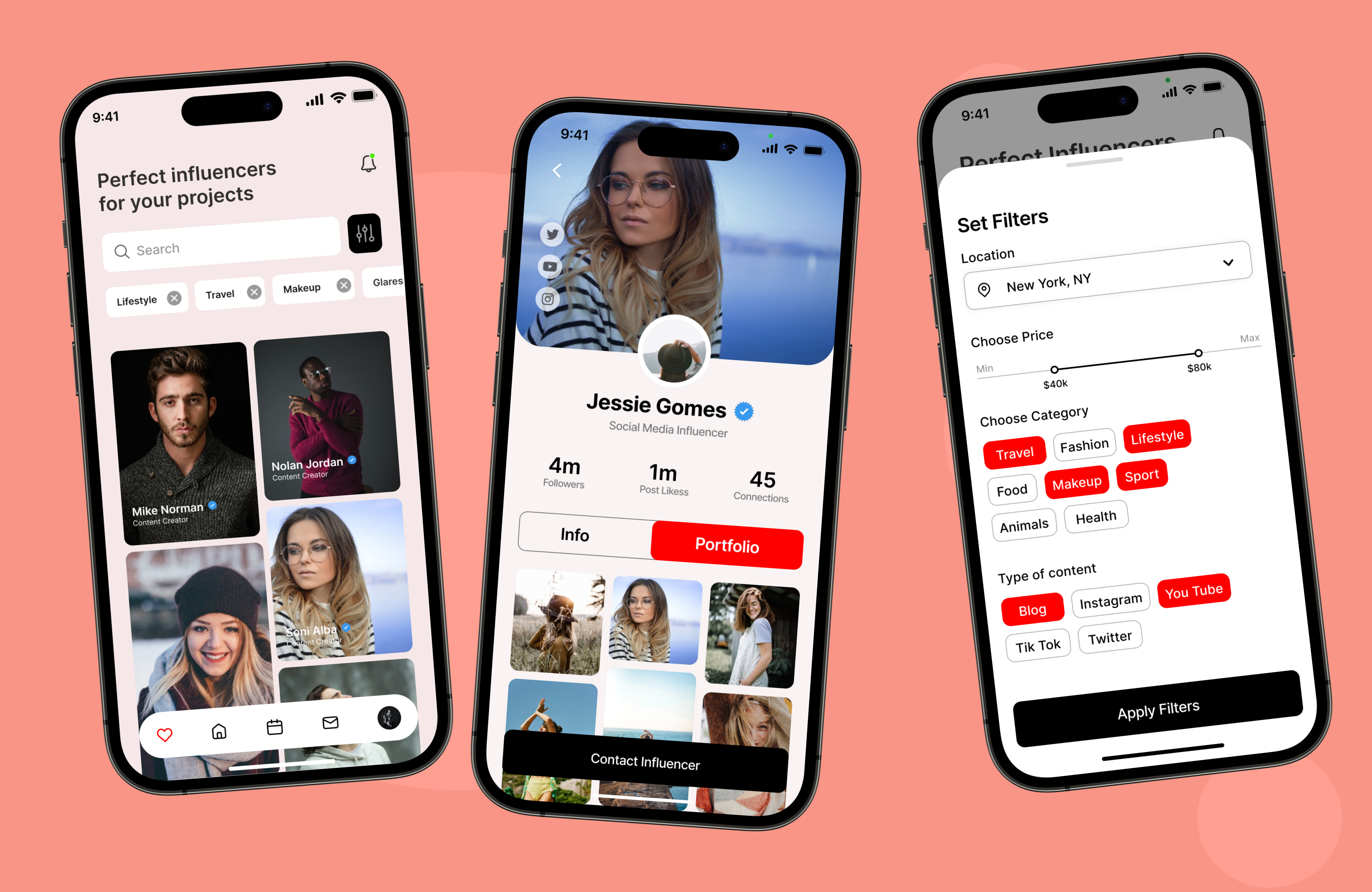 Influencer Mobile App by shais shivlingkar on Dribbble