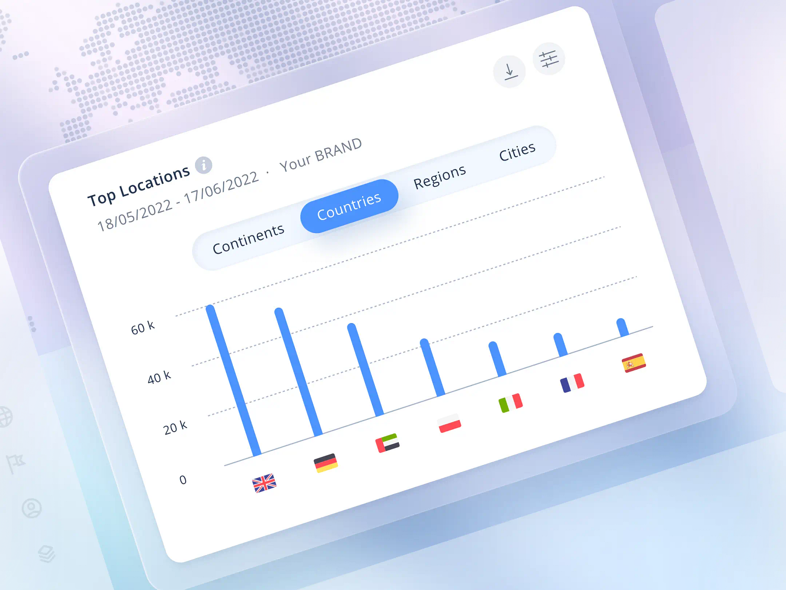 Widget - Top locations by Damian Dmowski on Dribbble Widget - Top locations by Damian Dmowski on Dribbble