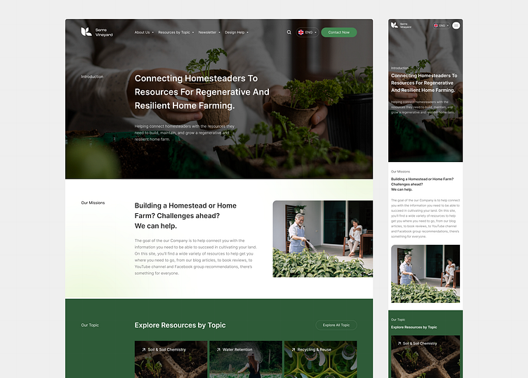 Homesteaders Life Company - Landing Page Exploration by Bagus Pramajaya ...