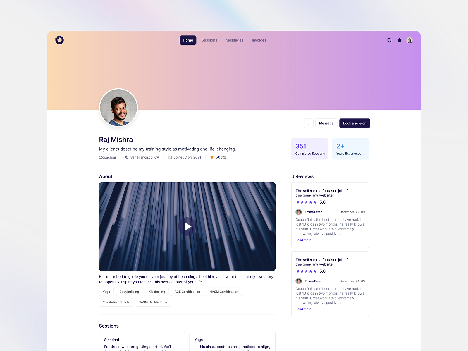 Profile Page Concept by Monty Hayton on Dribbble