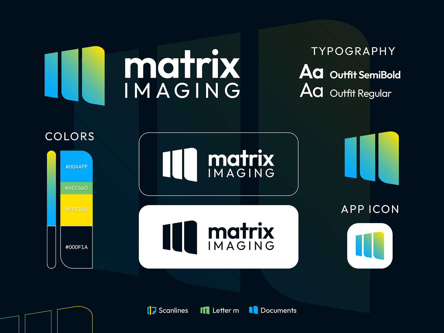 rebrand for matrix imaging by SimonfelDesign™ on Dribbble