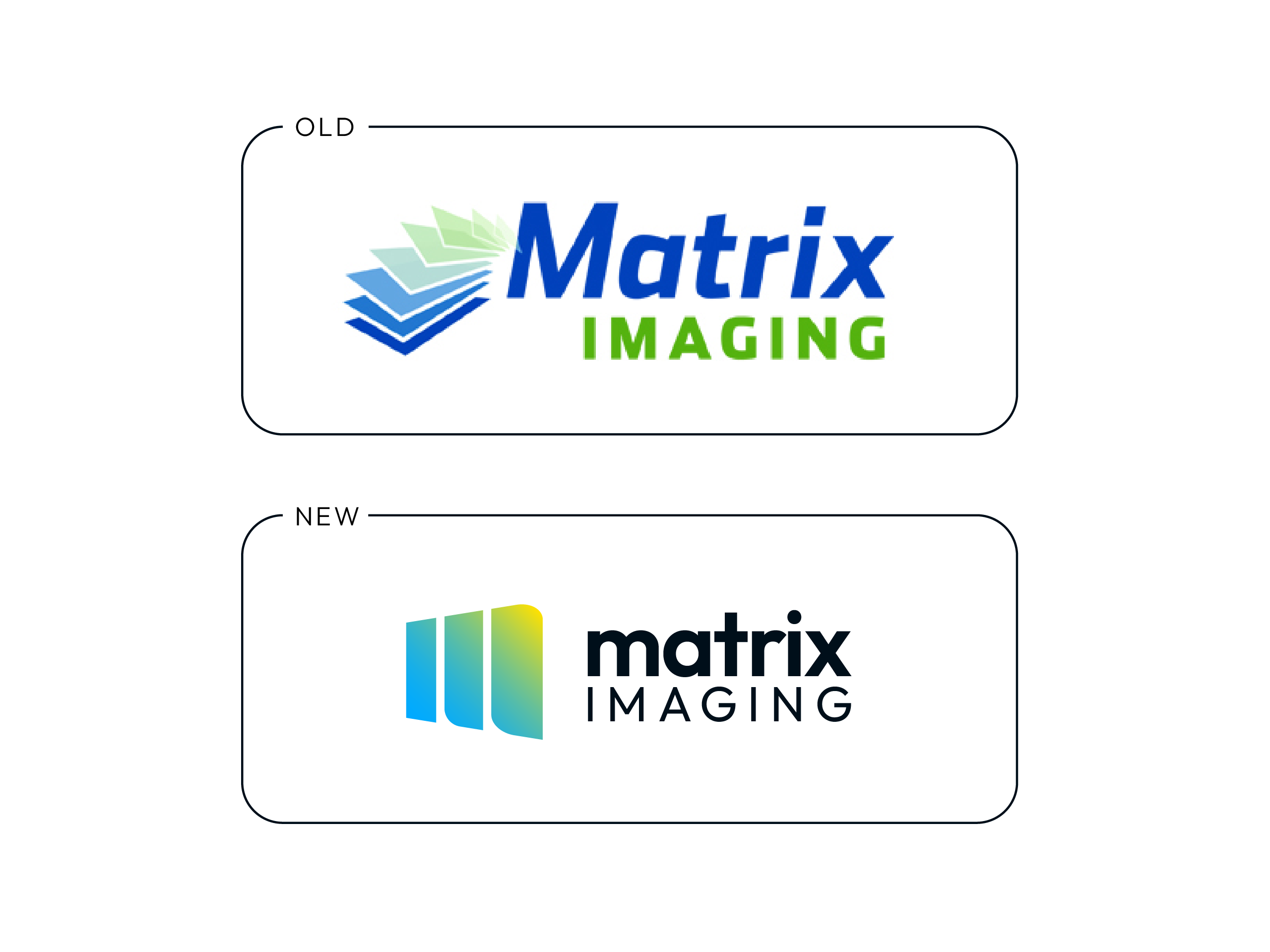 rebrand for matrix imaging by SimonfelDesign™ on Dribbble