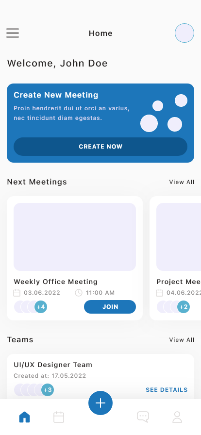 Jitsi Teams App by Niketa Jain on Dribbble