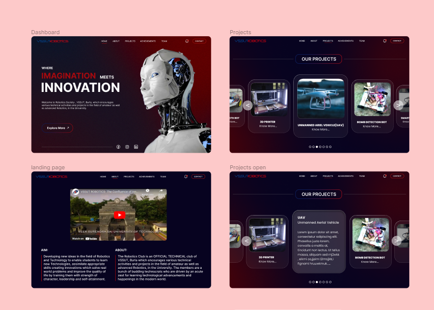 Robotics Website by Arpita Tripathy on Dribbble