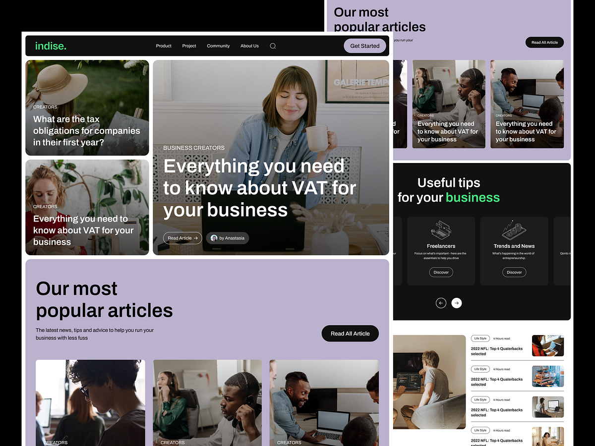 Blog Website designs, themes, templates and downloadable graphic ...