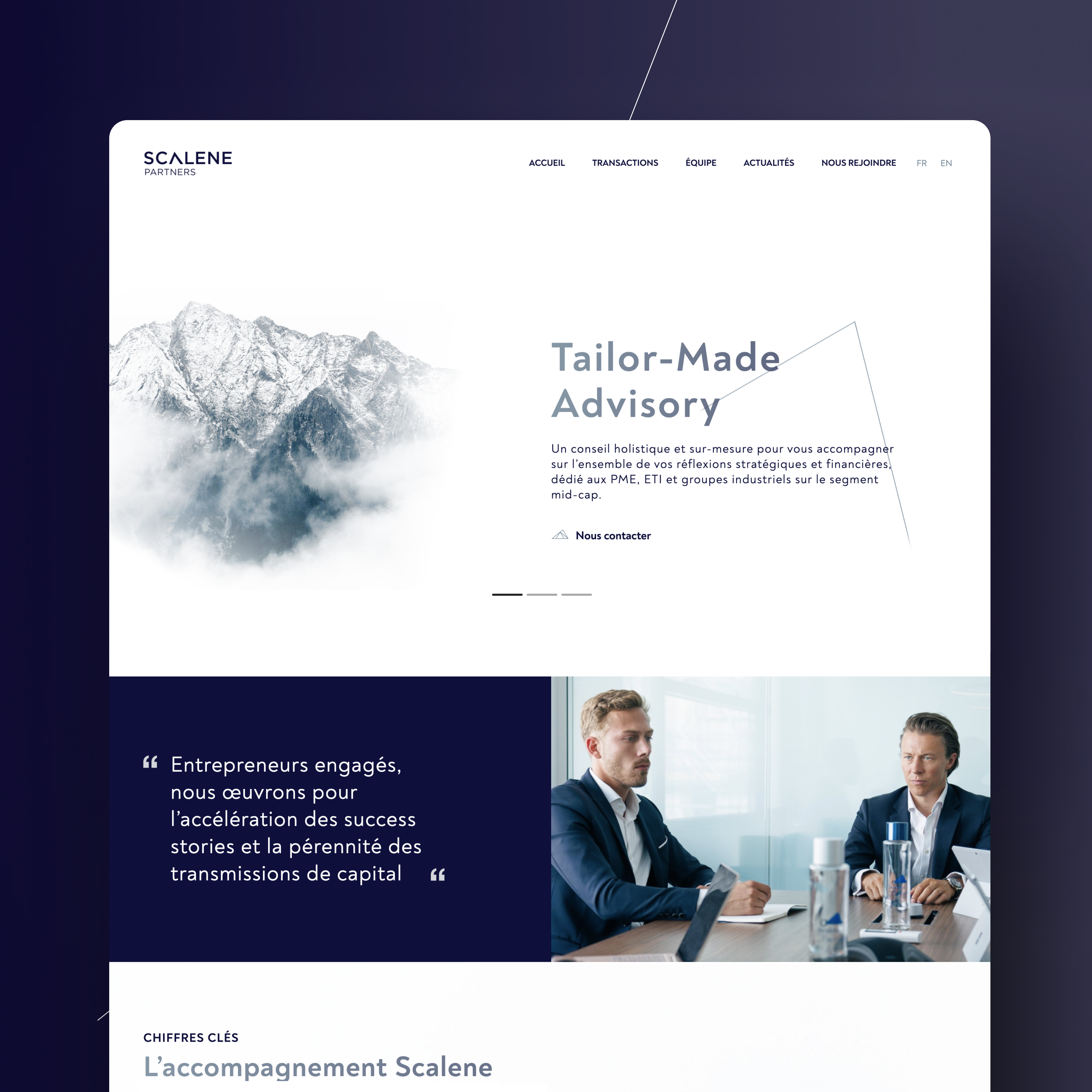 Scalene Partners - Ux/Ui Design for banking website by Umut Sevinc on ...