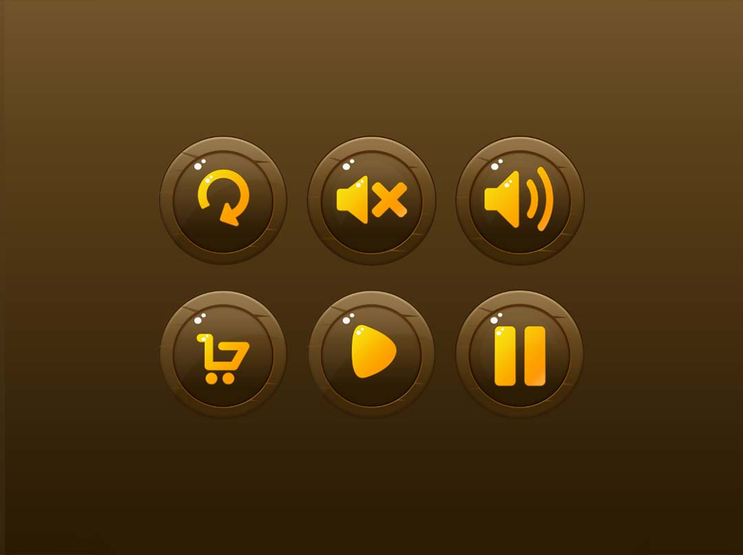 Game button design by Dorna Kamran on Dribbble