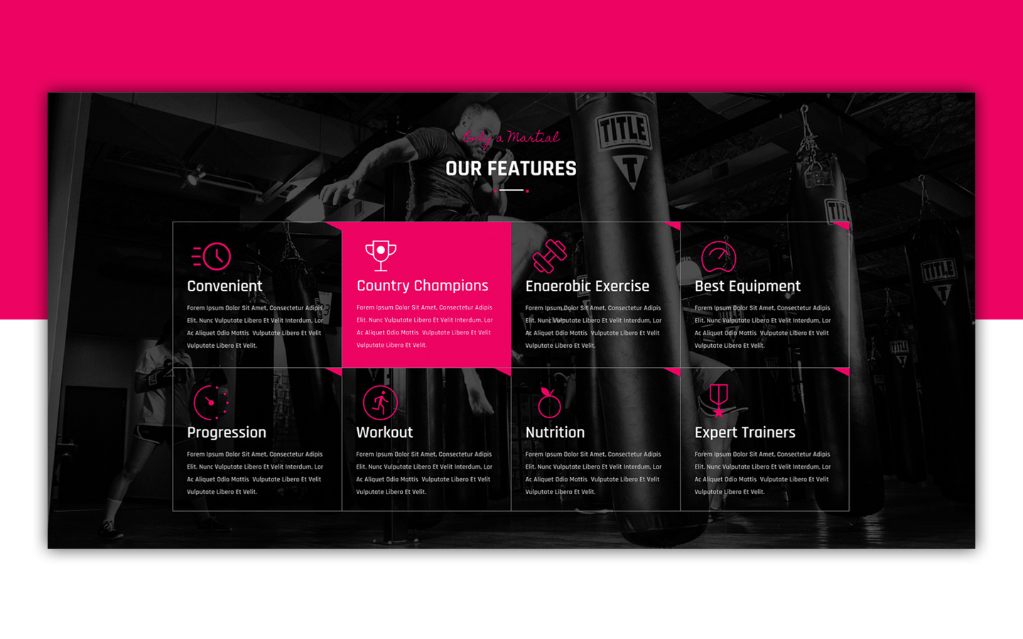 MARTIAL ARTS WEBSTITE - Landing Page by YOGESH S on Dribbble
