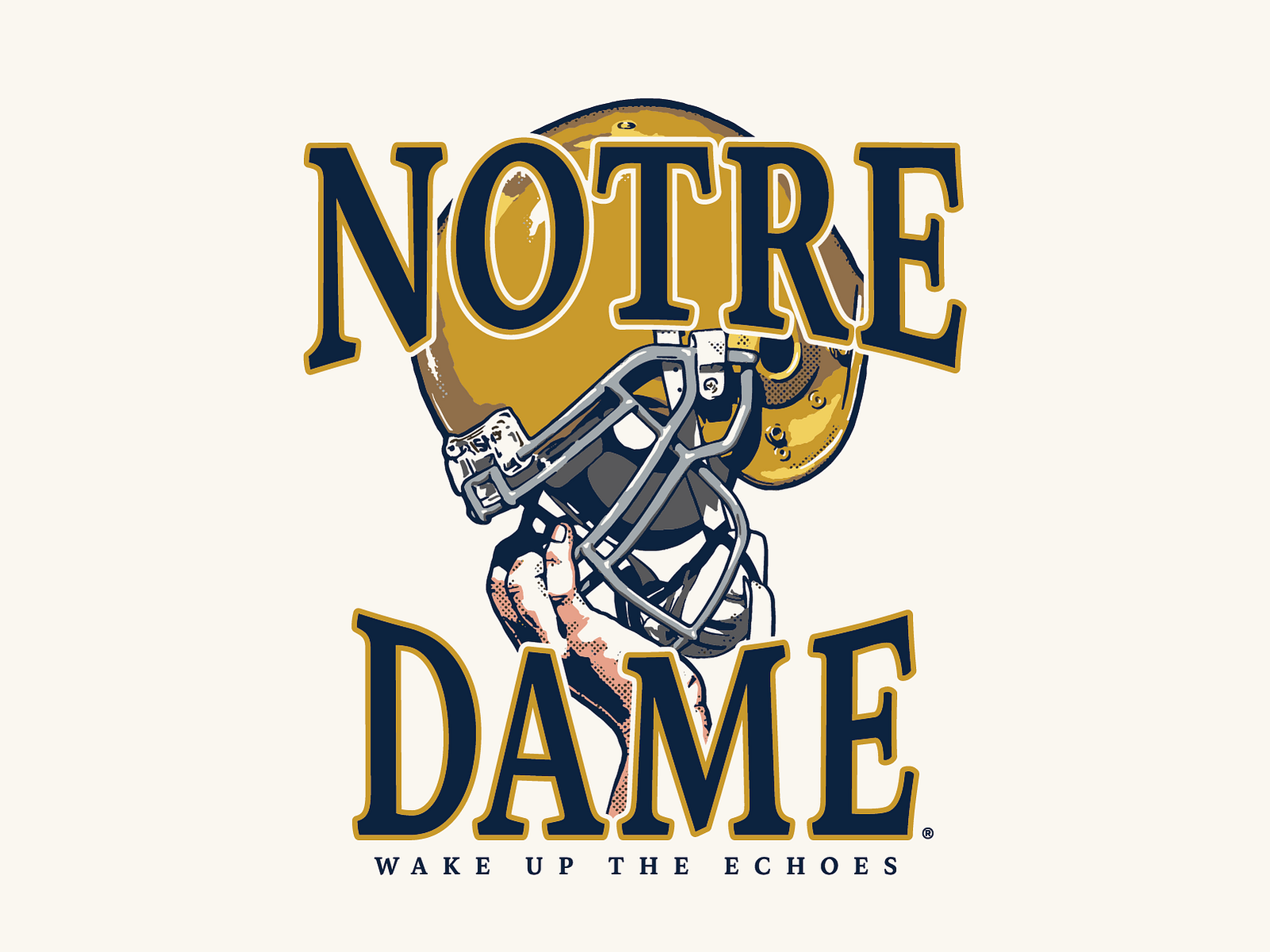 Notre Dame football by Kevin Spahn on Dribbble
