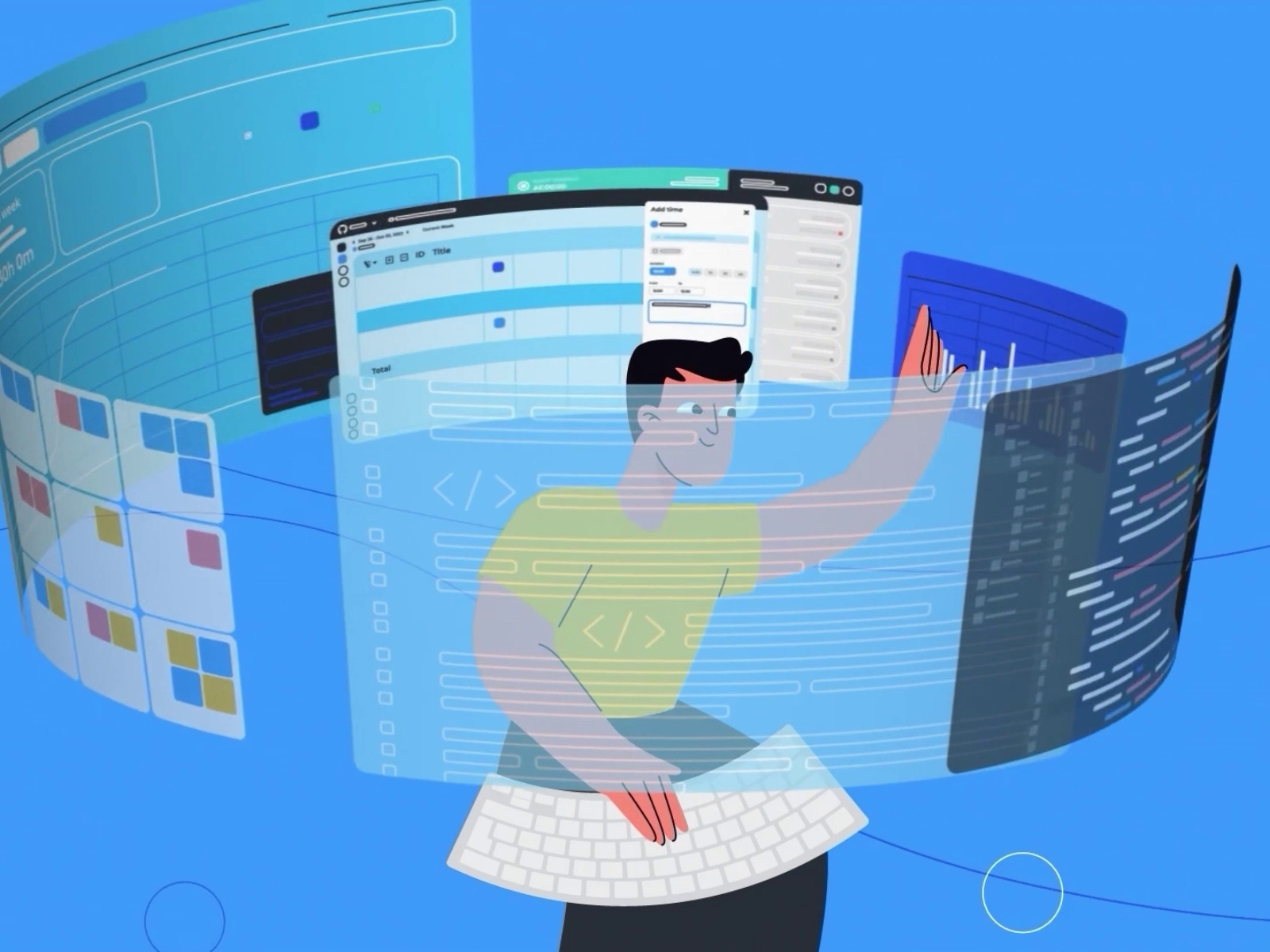 7Pace Time-tracking Software by unicorn.arts on Dribbble