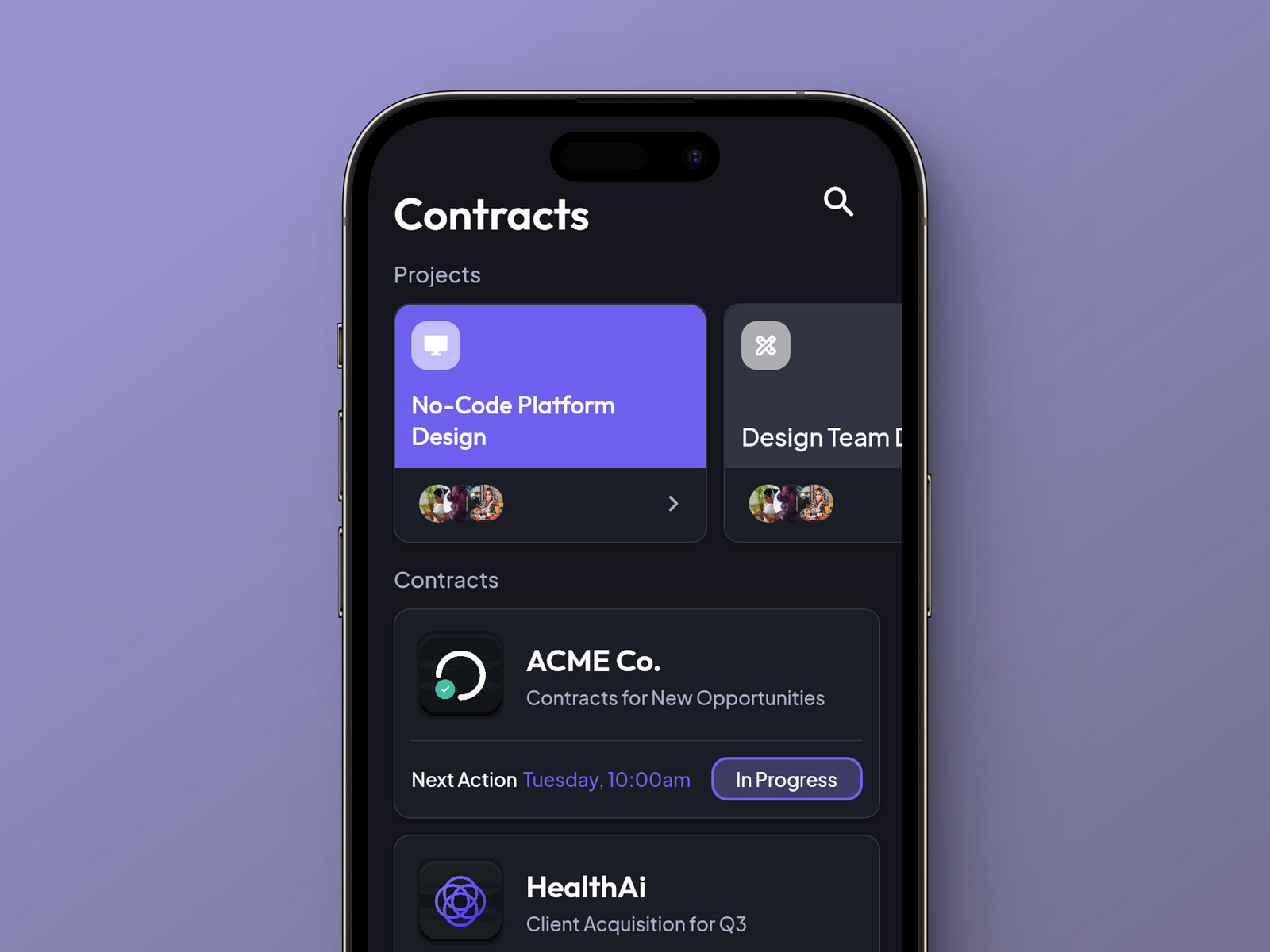 CRM App in FlutterFlow by Andrew Daniels on Dribbble