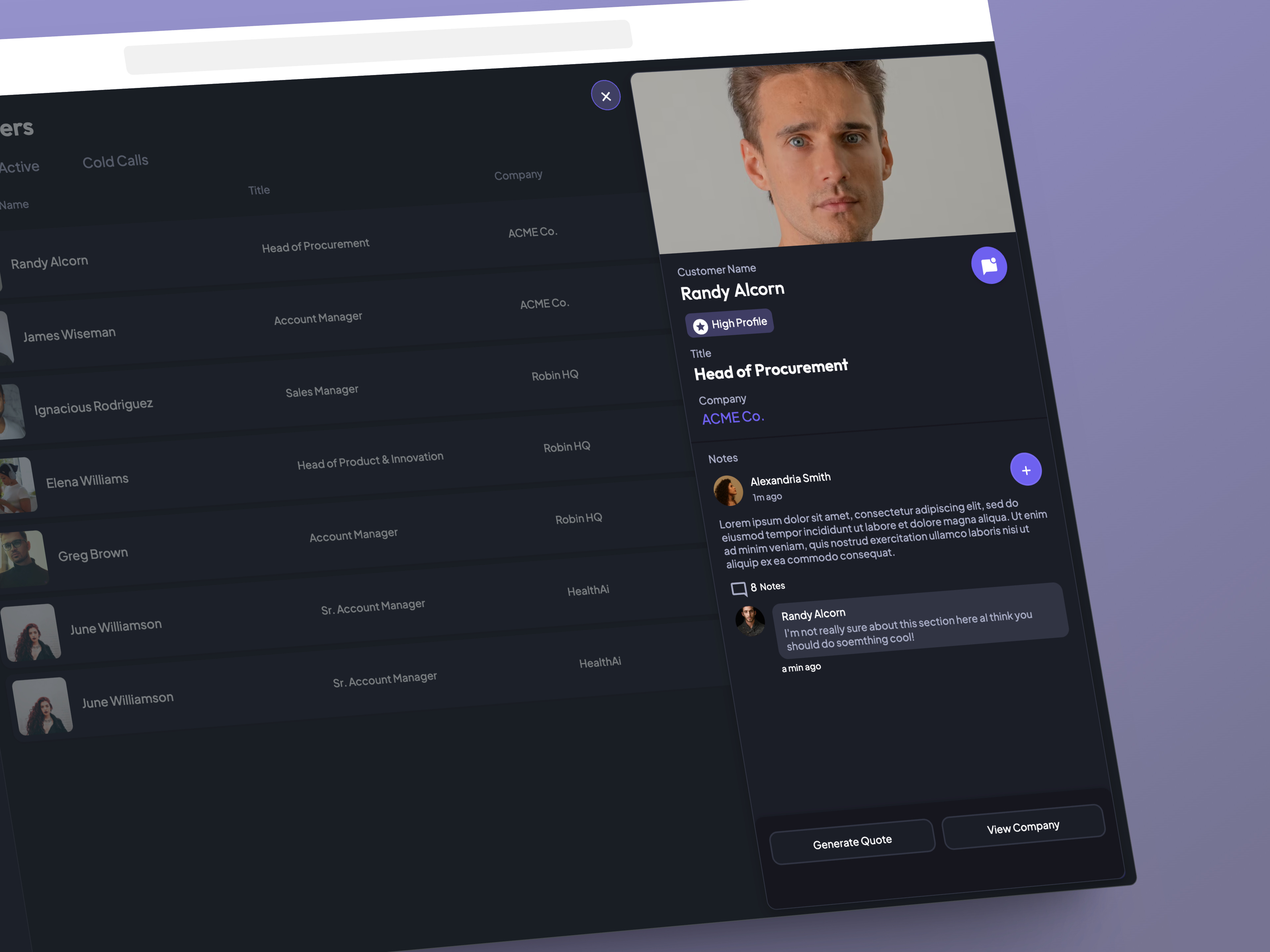 CRM App in FlutterFlow by Andrew Daniels on Dribbble