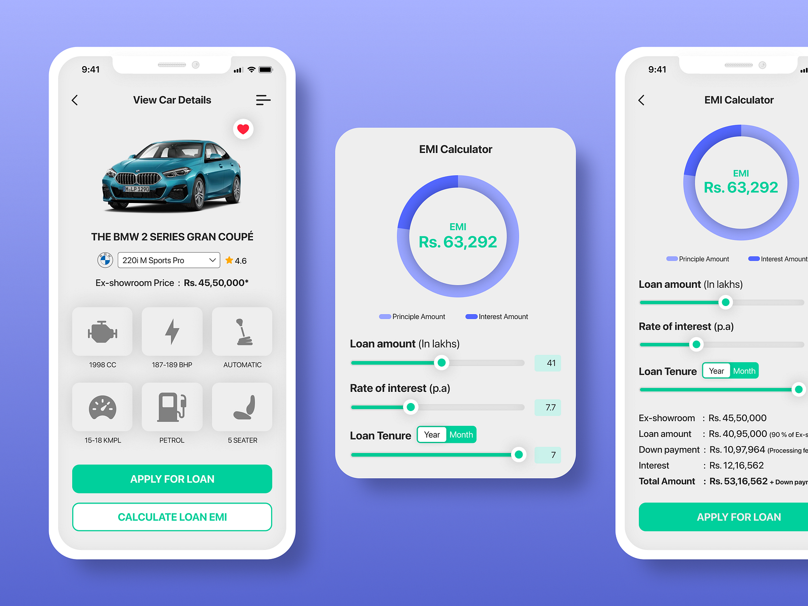 Car Loan App EMI Calculator Page UI D By Subhajit Ghosh On Dribbble car-loan-app-emi-calculator-page-ui-d-by-subhajit-ghosh-on-dribbble