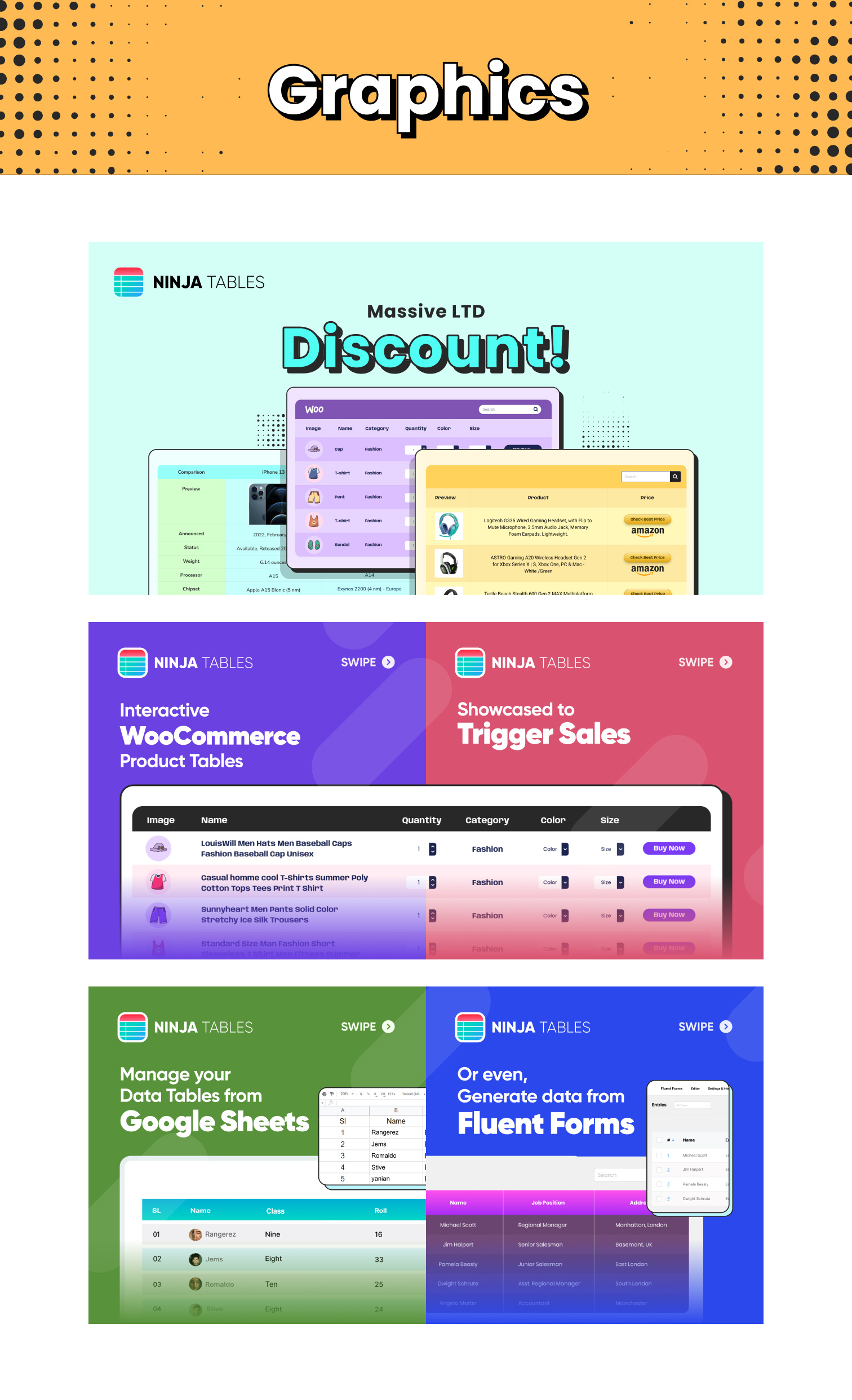 Ninja Tables Website Design - Table Builder WordPress Plugin by Md ...
