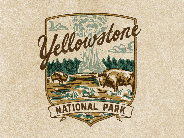 Yellowstone National Park by Daniel Sheridan on Dribbble