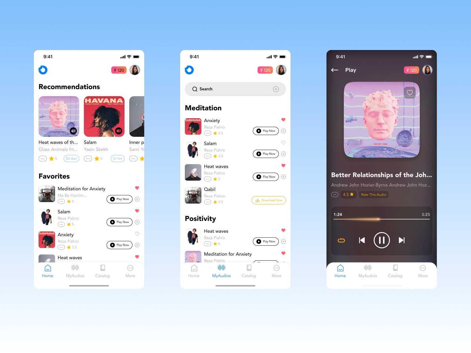 Music playing app by TechnoYuga on Dribbble