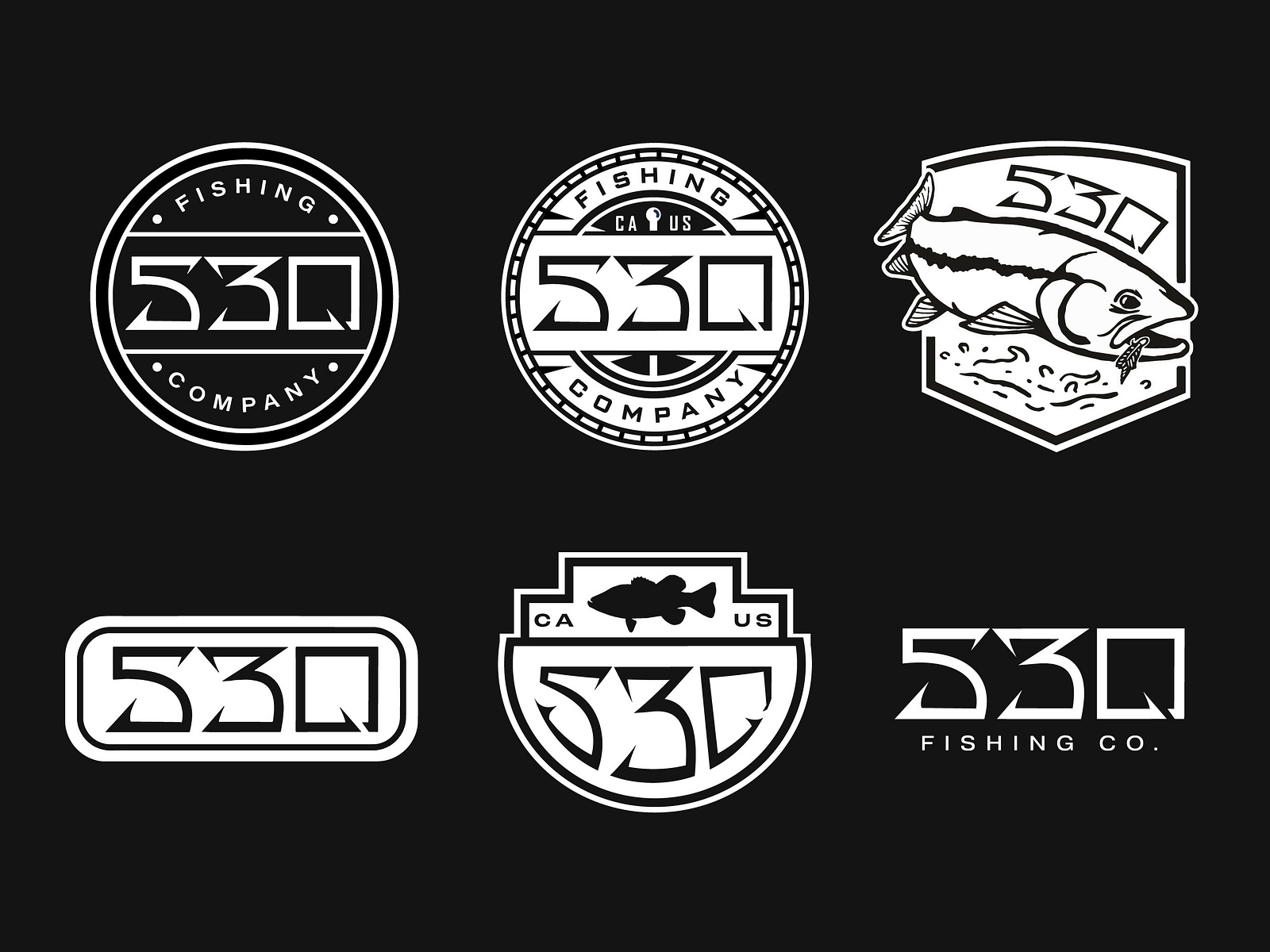 530 Fishing Branding by Ben Dombrow on Dribbble